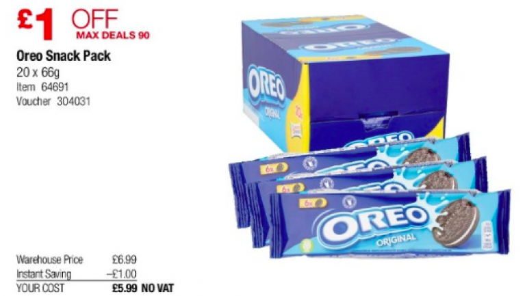 Box of 20 packs of Oreos £5.99 in Costco - Vegan Steals