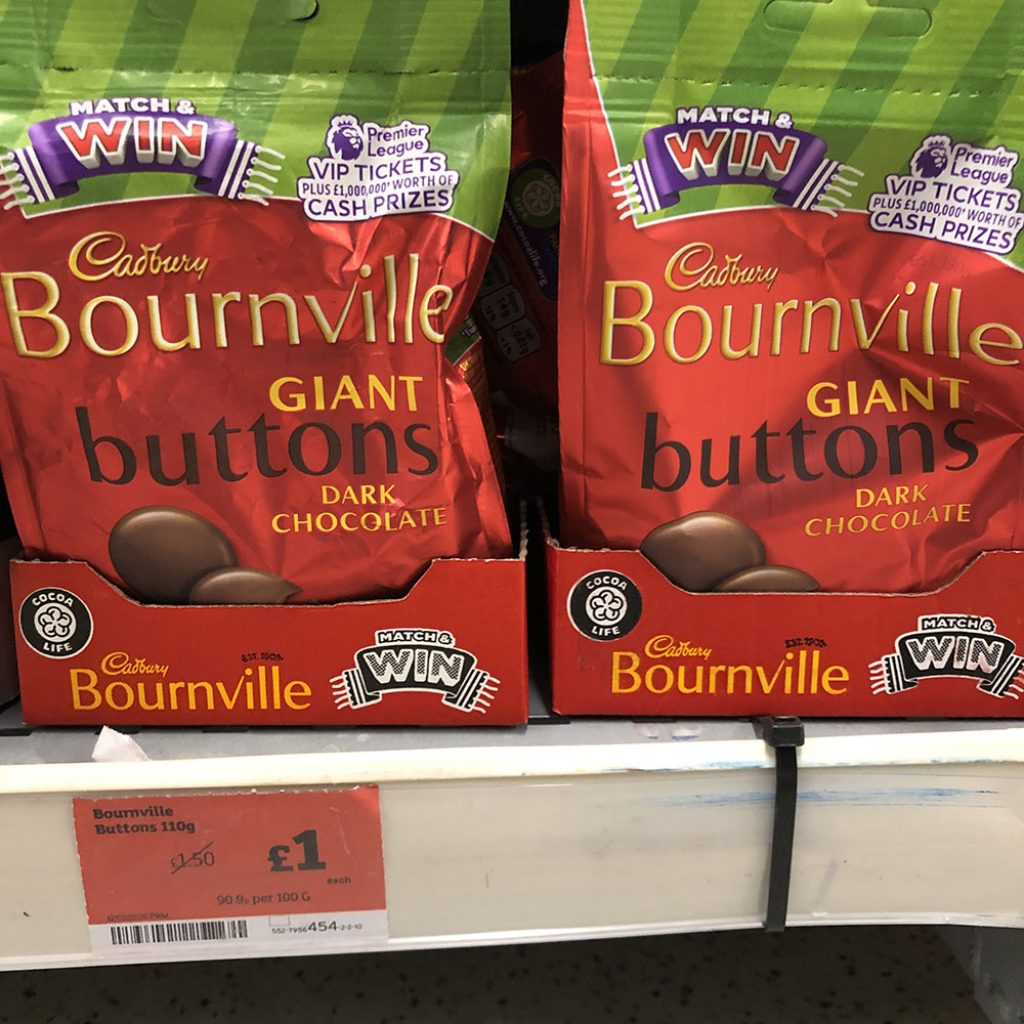 Cadbury Bournville Buttons £1 - Vegan Steals